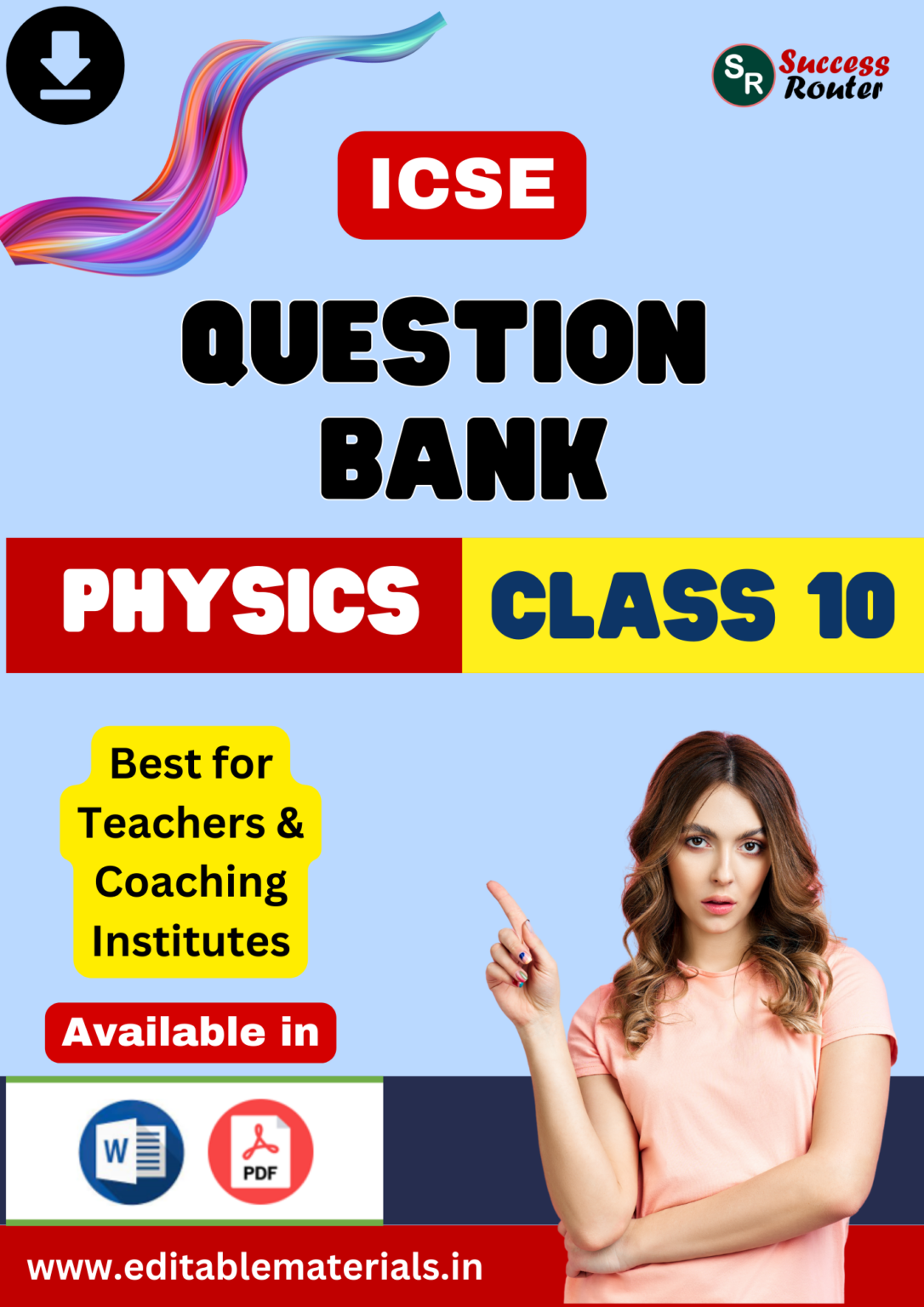 Question Bank for ICSE Class 10 Physics - Editable Materials