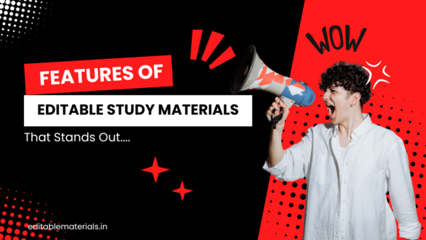 10 Features of Our Study Materials That Make Them Stand Out - Editable ...