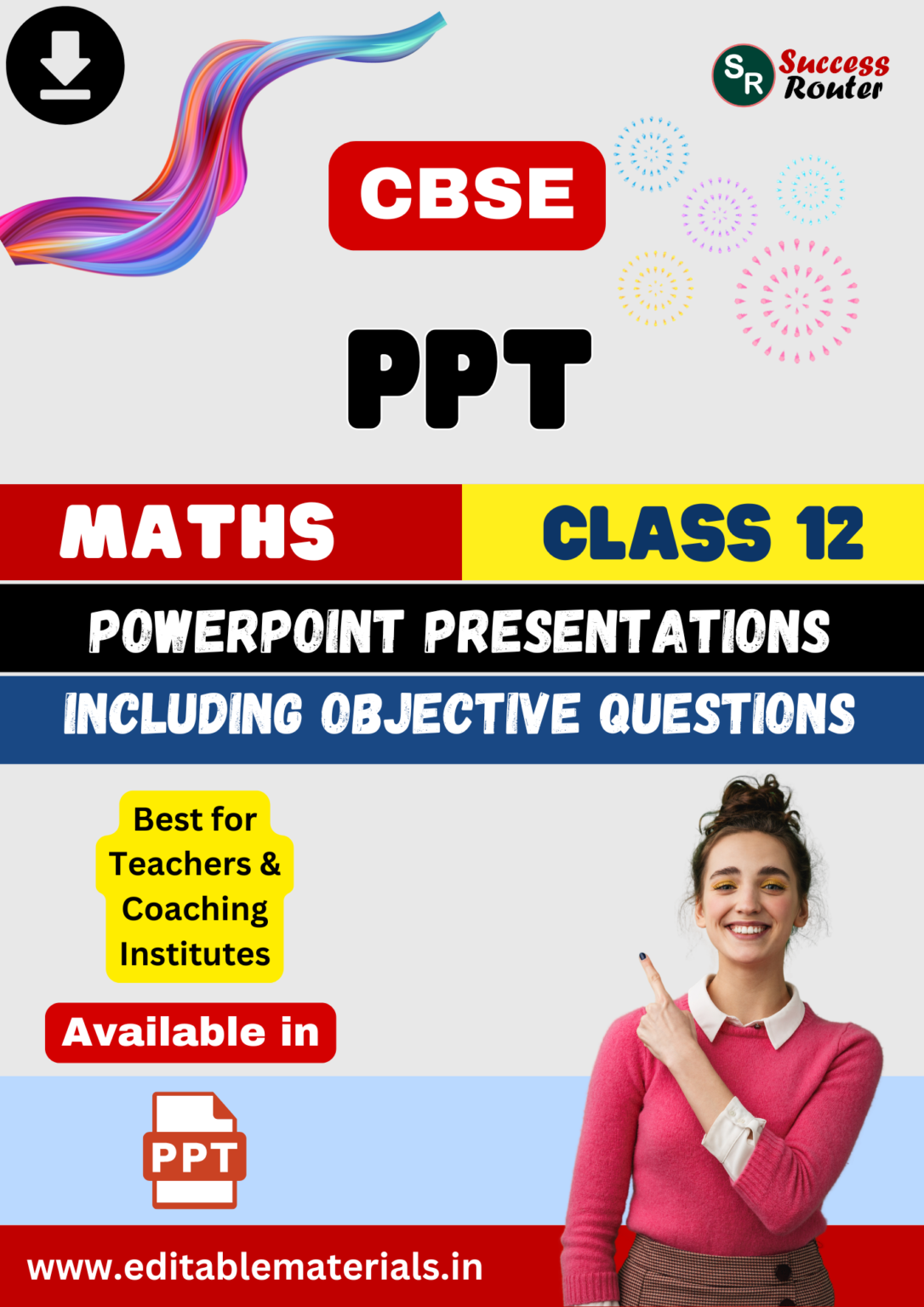 PowerPoint Presentations (PPTs) for CBSE Class 12 Maths - Editable ...