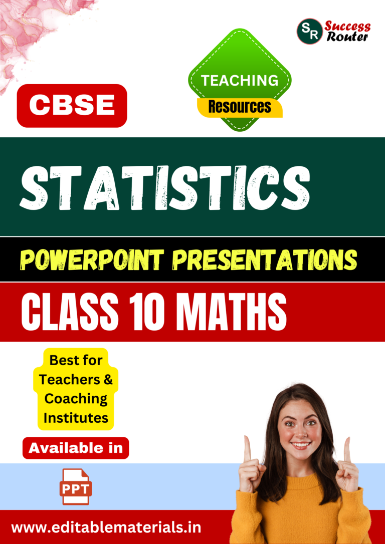 Statistics PPT for CBSE Class 10 Maths for Teaching - Editable Materials