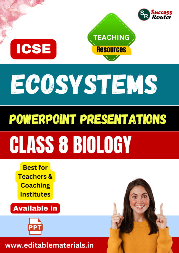 Ecosystems PPT for ICSE Class 8 Biology for Teaching - Editable Materials